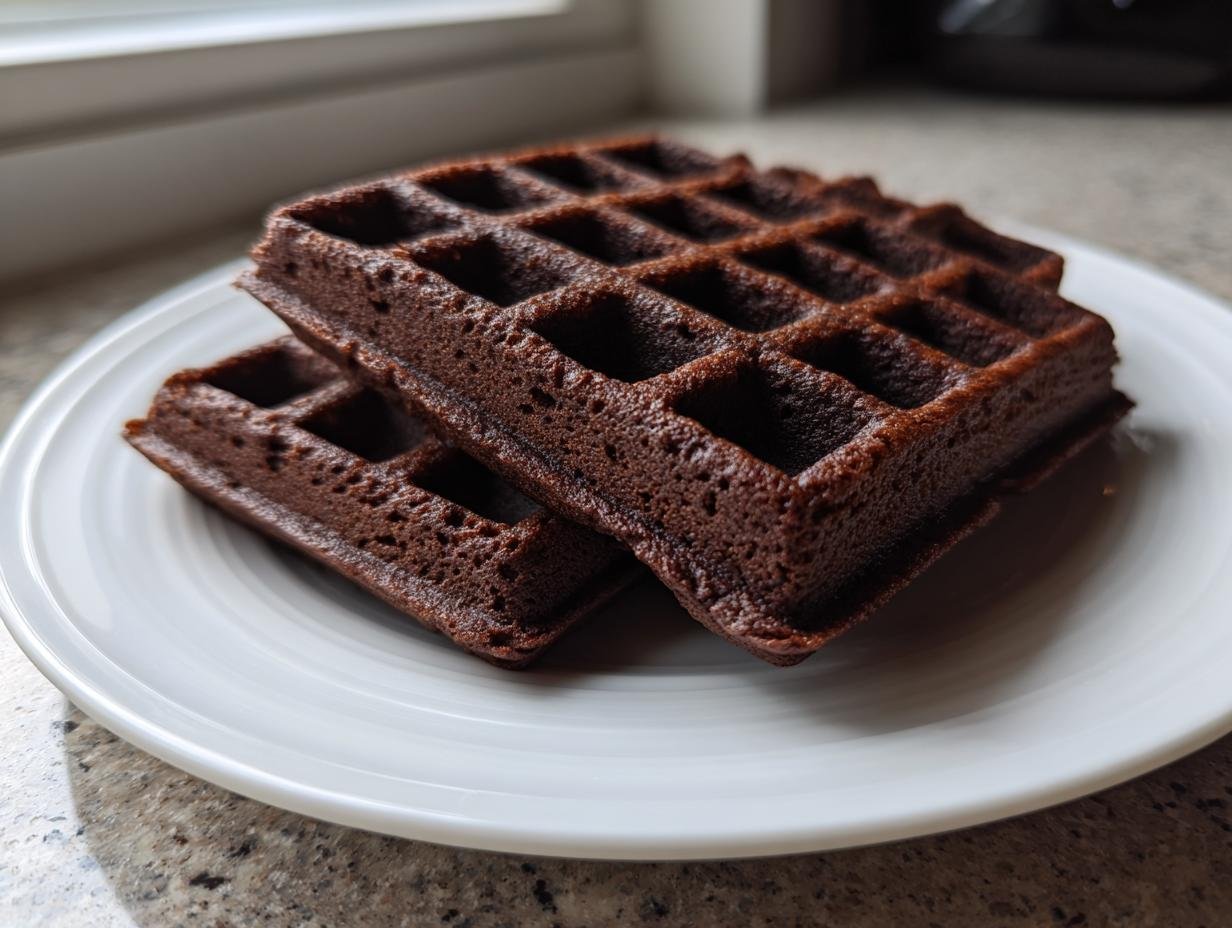 Amazing 25-Minute Chocolate Waffles - freddyrecipes.com