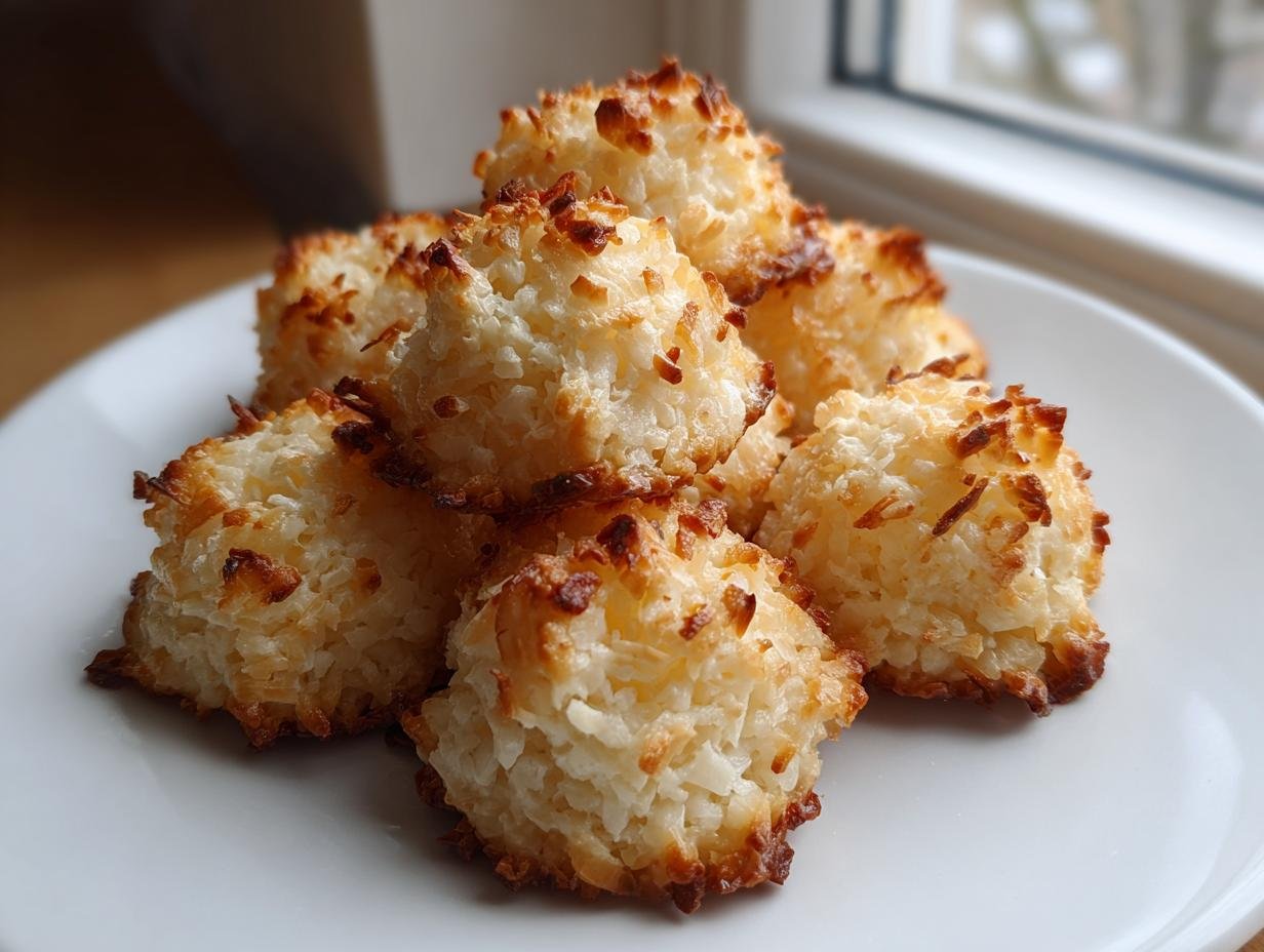 5-Minute Magic Coconut Macaroons Recipe - freddyrecipes.com