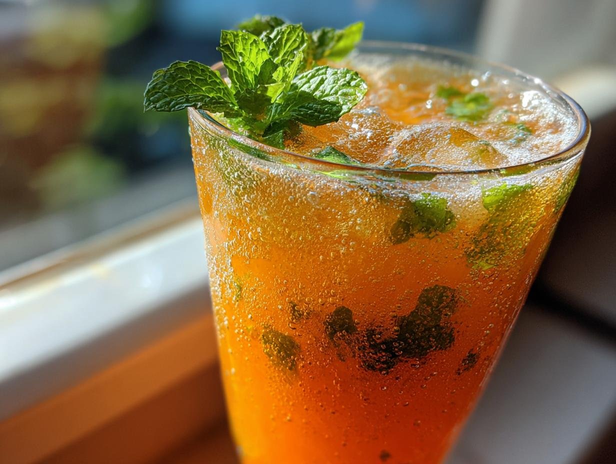 10 Minute Papaya Mint Julep Mocktail Magic - freddyrecipes.com